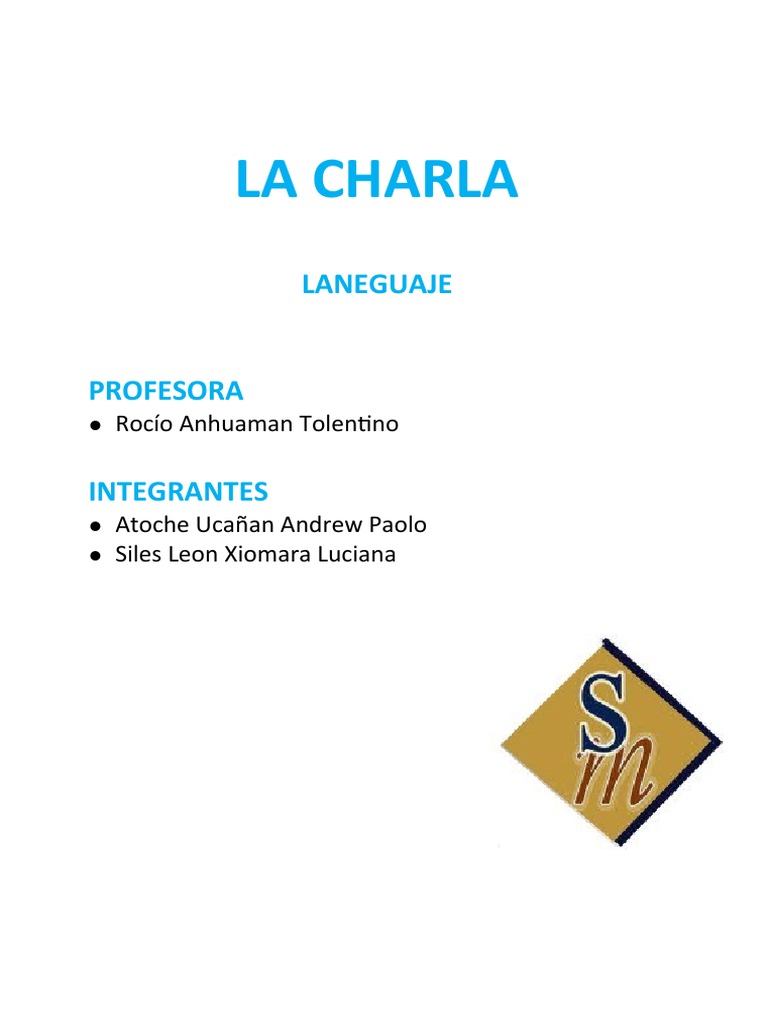 Charla | PDF