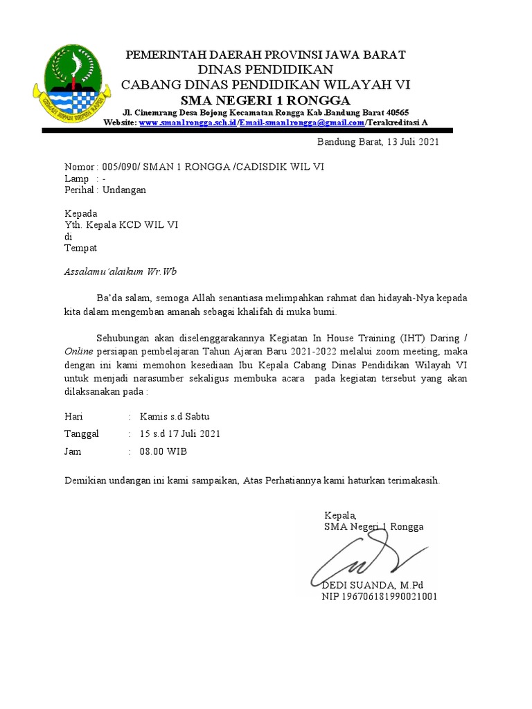 Undangan Narasumber | PDF