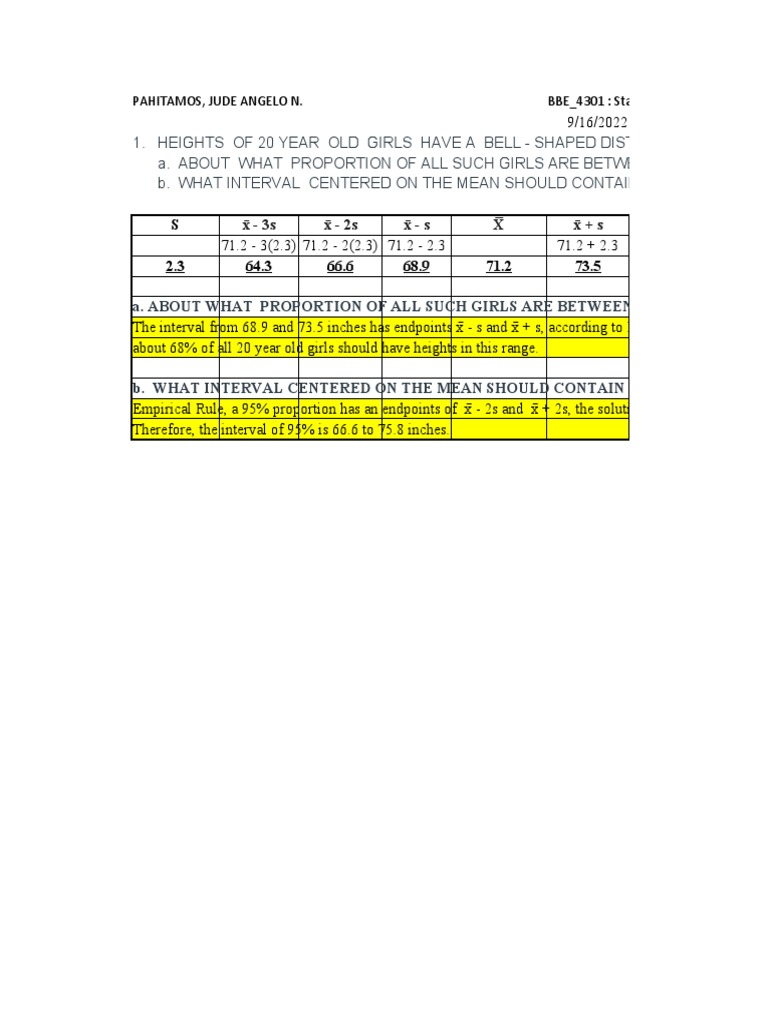 Empirical Rule in Statistics Analysis | PDF | Standard Deviation | Probability And Statistics