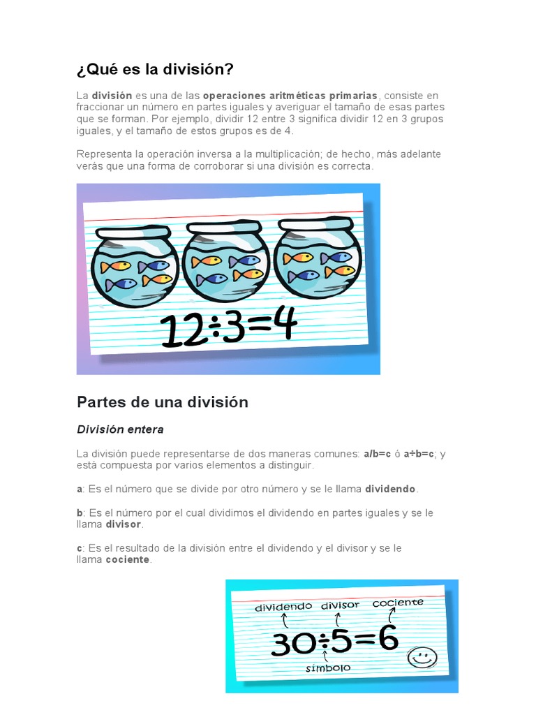 Qué Es La División | PDF