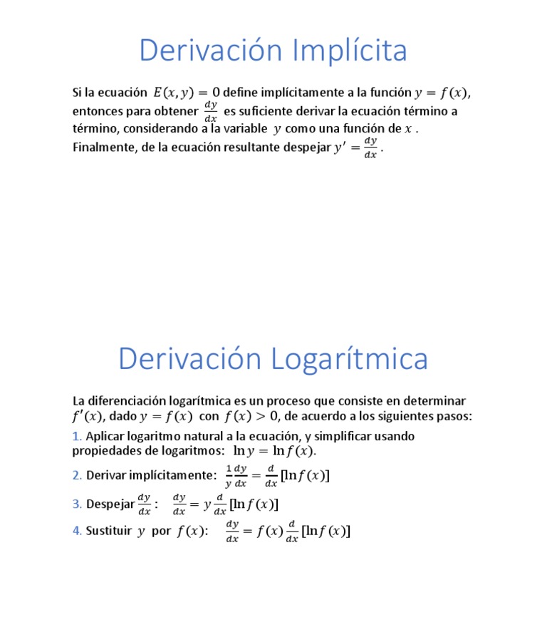 Deriv Log | PDF