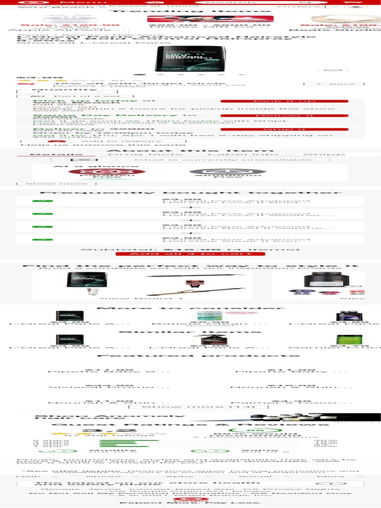 L'Oreal Paris Advanced Hairstyle Lock It Bold Control Hairspray - 8 ...