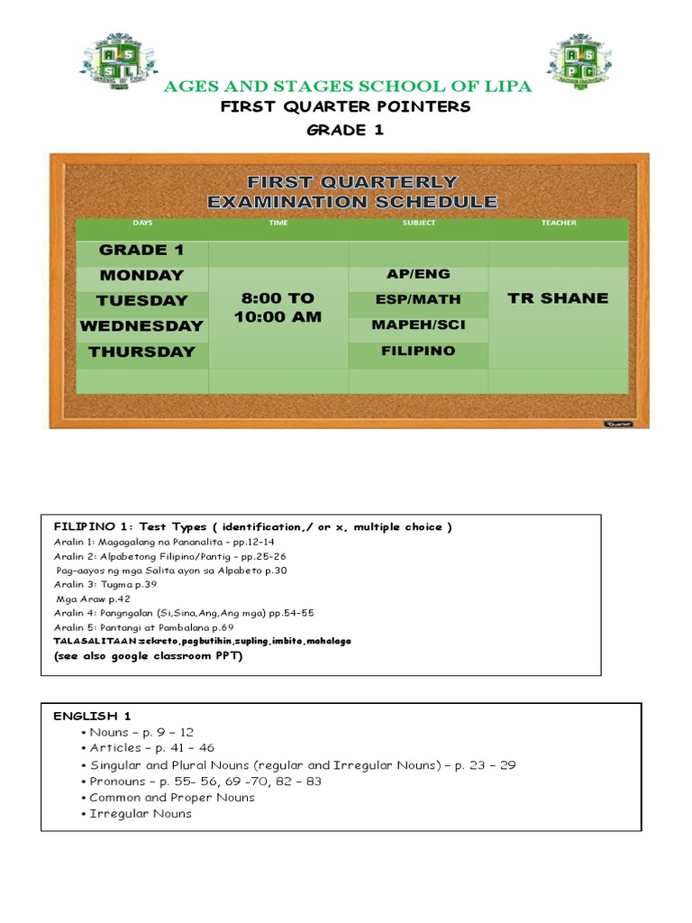 Grade 1 | PDF