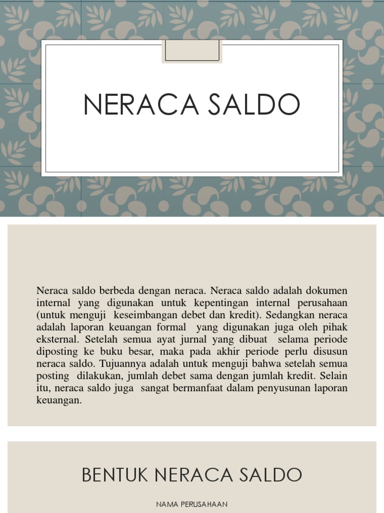 Akt 2 - Neraca Saldo-Neraca | PDF