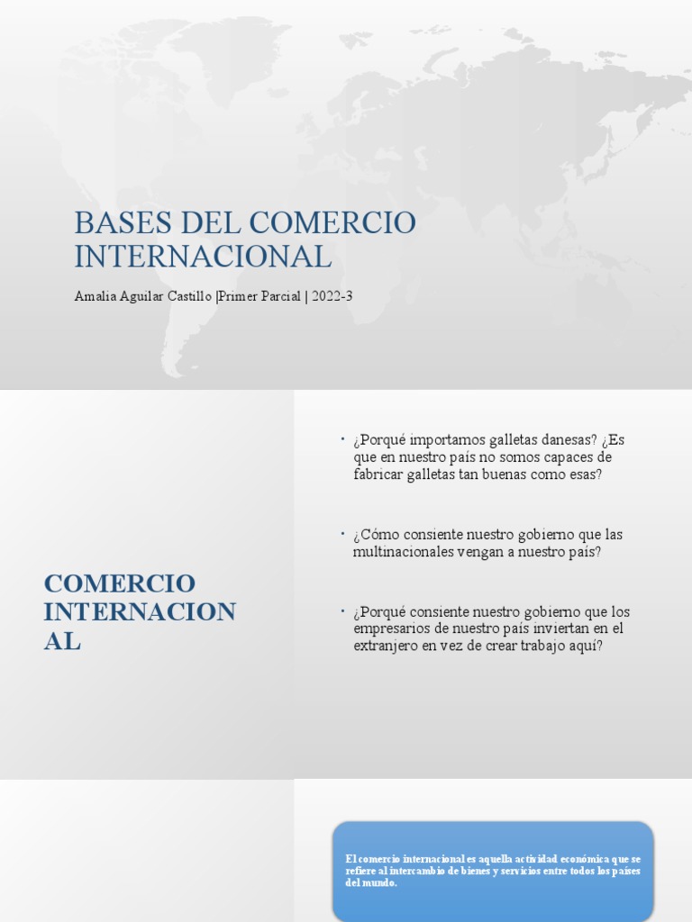Bases Del Comercio Internacional | PDF | Comercio | El comercio internacional