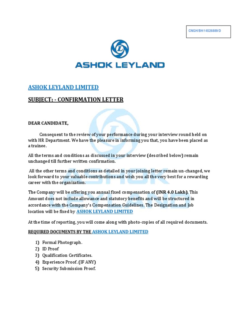 Ashok Leyland | PDF | Welfare | Employment