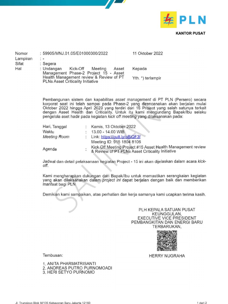 2022.10.12 Undangan KickOff Meeting Asset Management Phase2 Project 15 ...