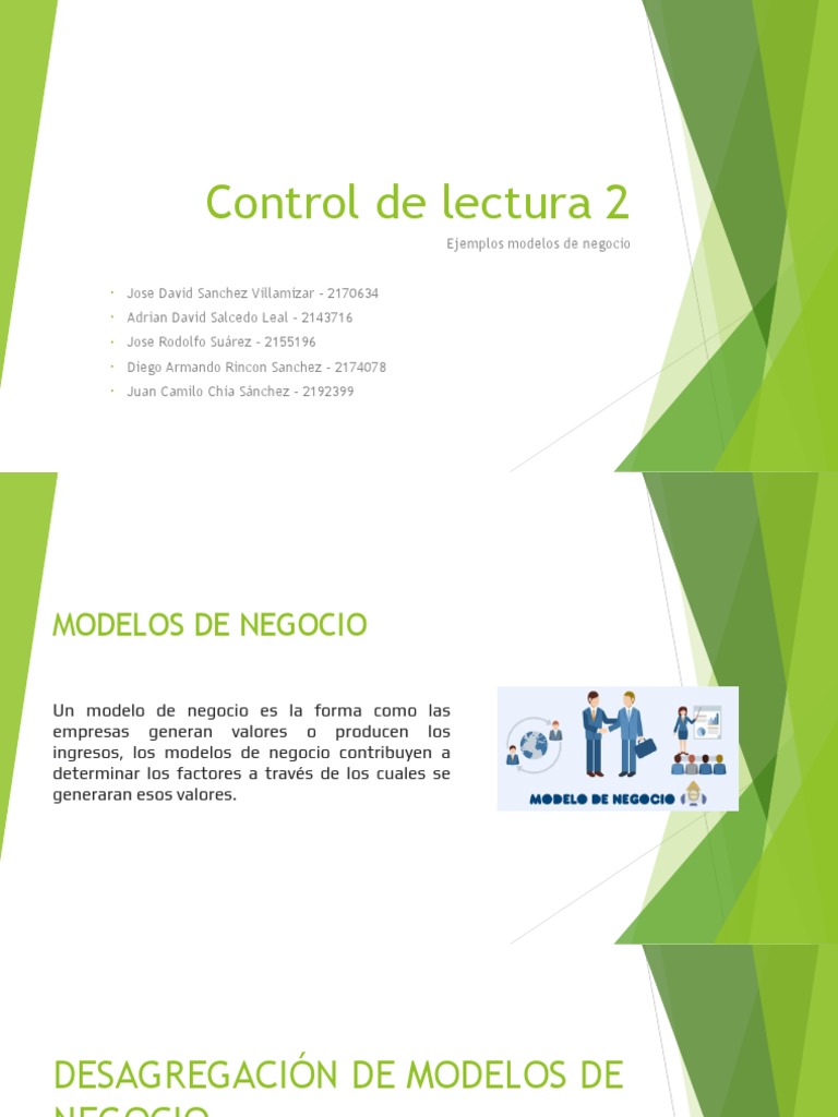 Control de Lectura 2 | PDF | Modelo de negocio | Mercado (economía)