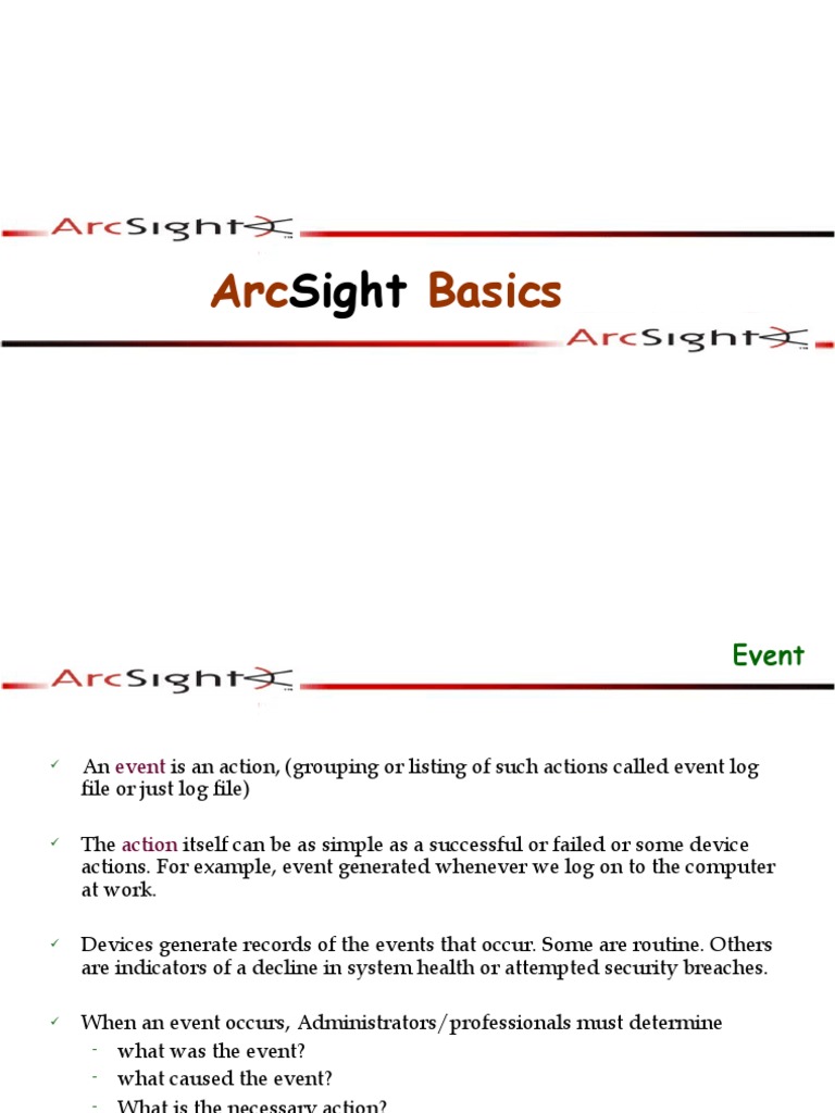 Essential Guide to Monitoring Events with ArcSight | PDF | Public Key Certificate | Transport ...