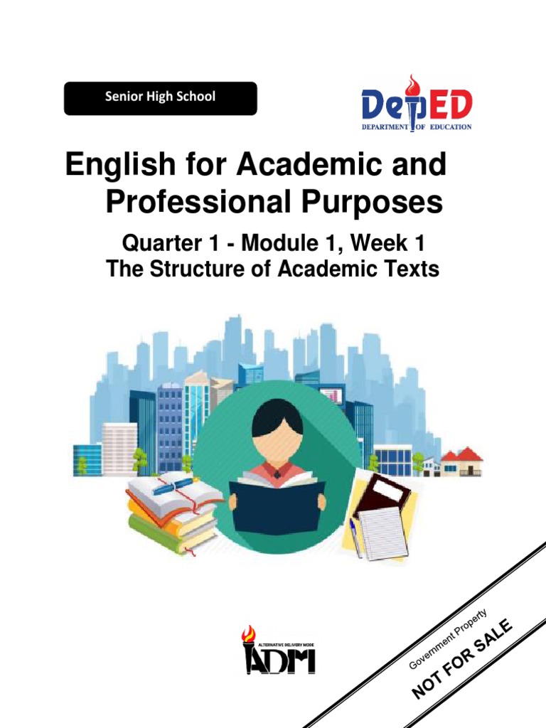 English-for-Academic Module 1 | PDF | Reading Comprehension | Thesis