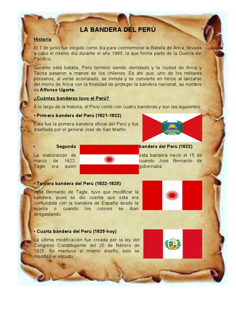 La Bandera Del Perú | PDF | Perú | América del Sur
