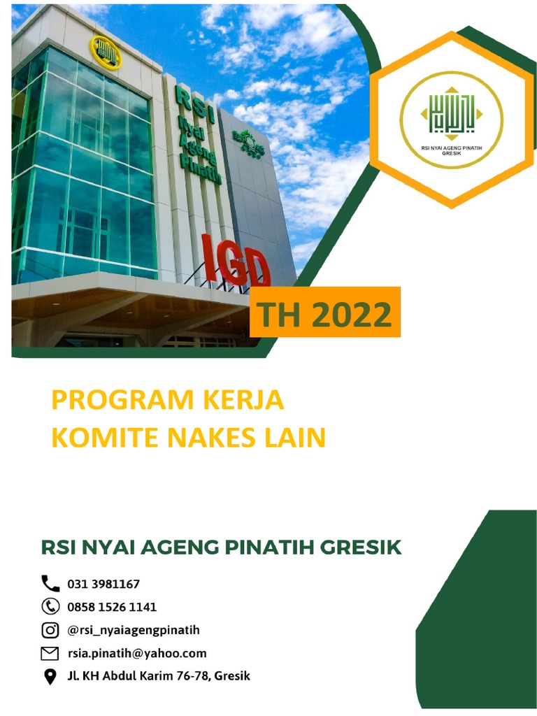 Program Kerja Komite NAKES RSI 2022 | PDF