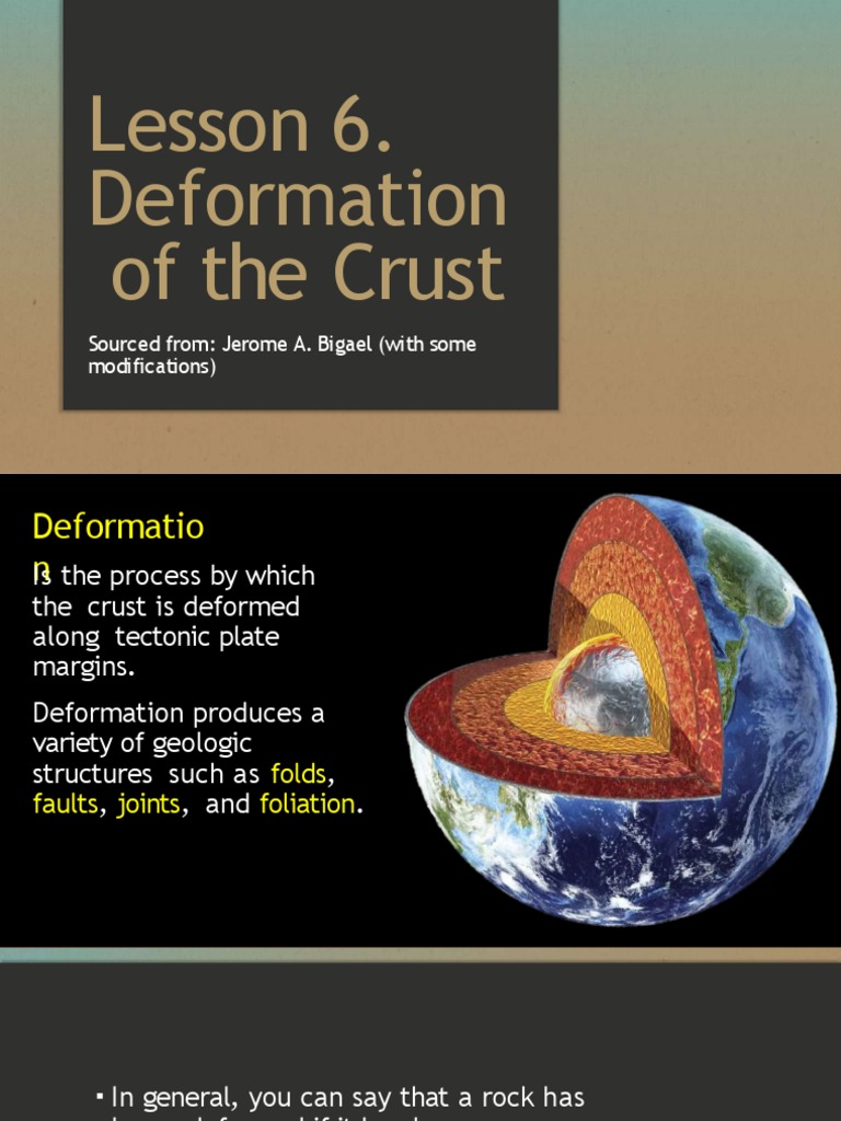 Lesson 6 Deformation of The Earths Crust | PDF | Geologic Time Scale ...