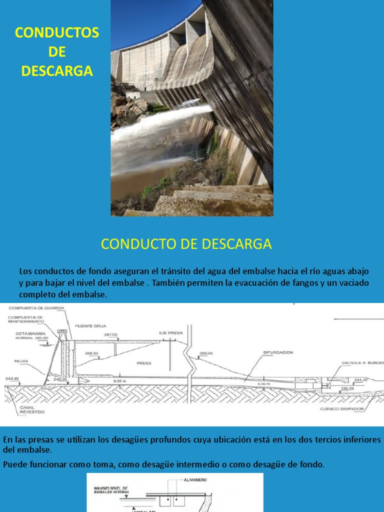 Conducto Descarga | PDF | Reservorio | Represa