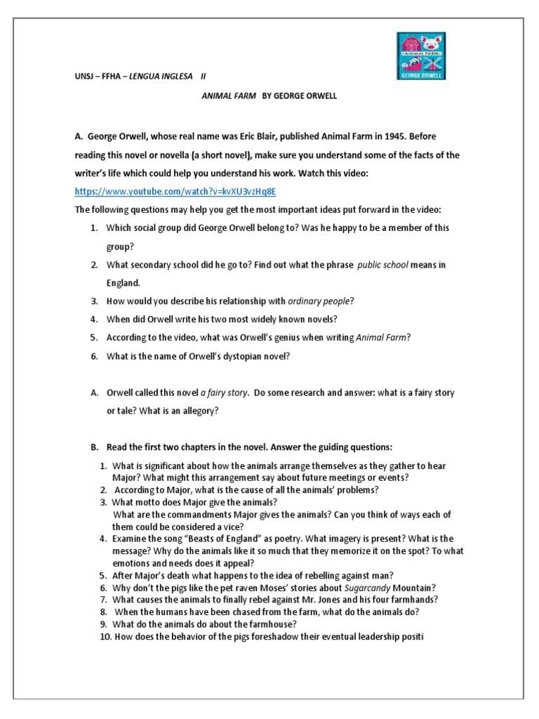 Animal Farm: Key Questions & Analysis | PDF
