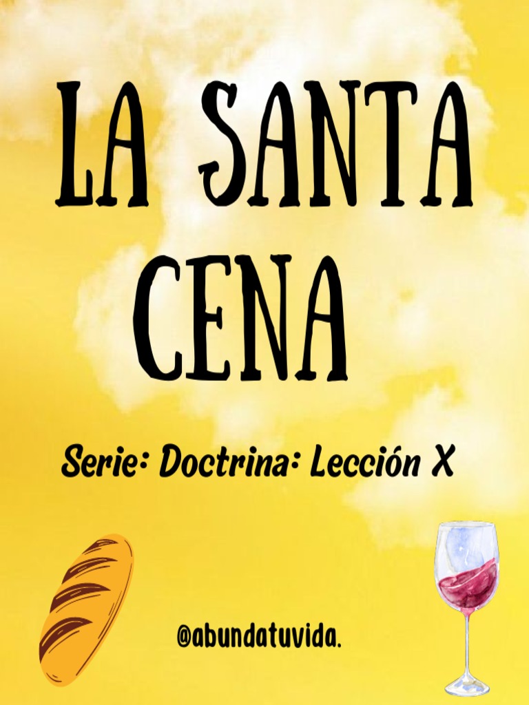 9.1. La Santa Cena | PDF | eucaristía | Jesús