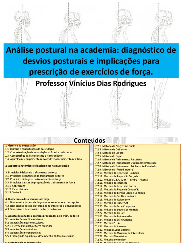 Analise Postural em Academia | PDF | Coluna vertebral | Escoliose