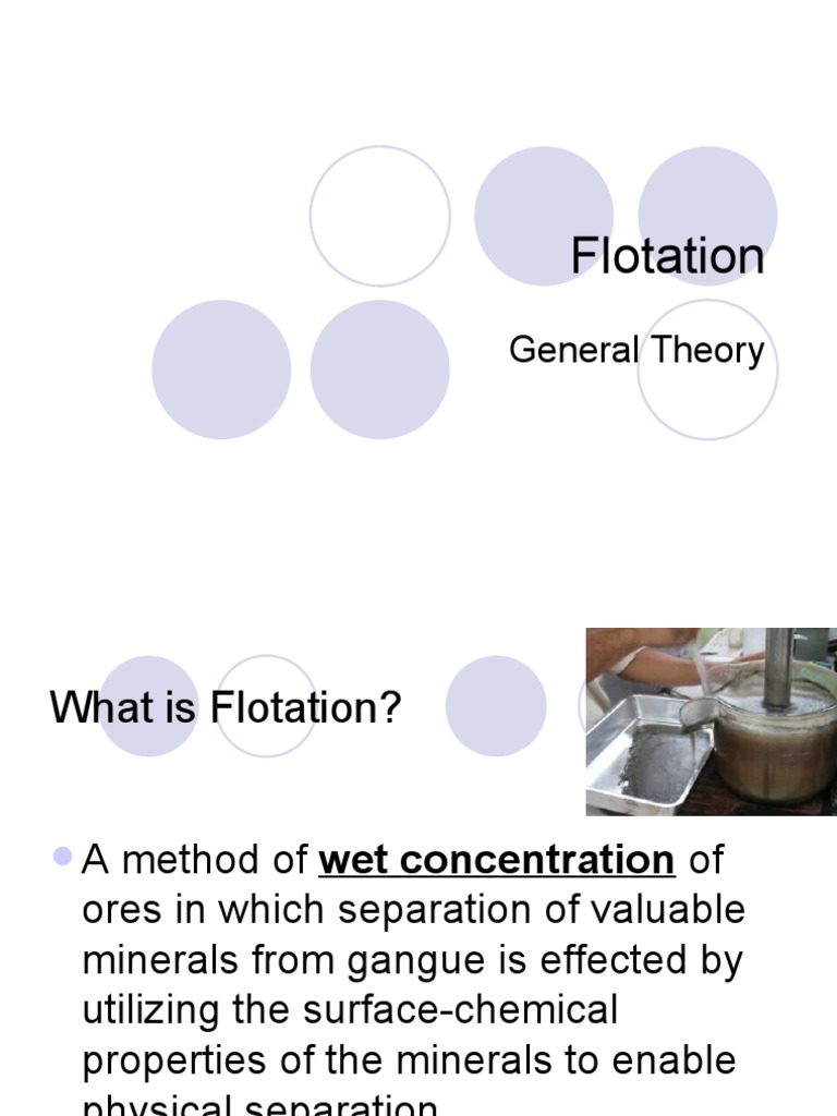 Flotation - General Theory | PDF | Adsorption | Foam