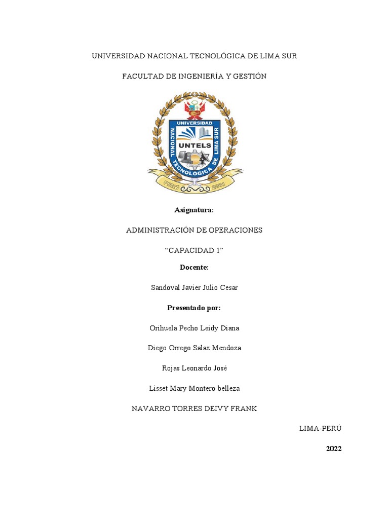 Evidencia 1 Administracion de Operaciones Ori | PDF | Logística | Calidad (comercial)