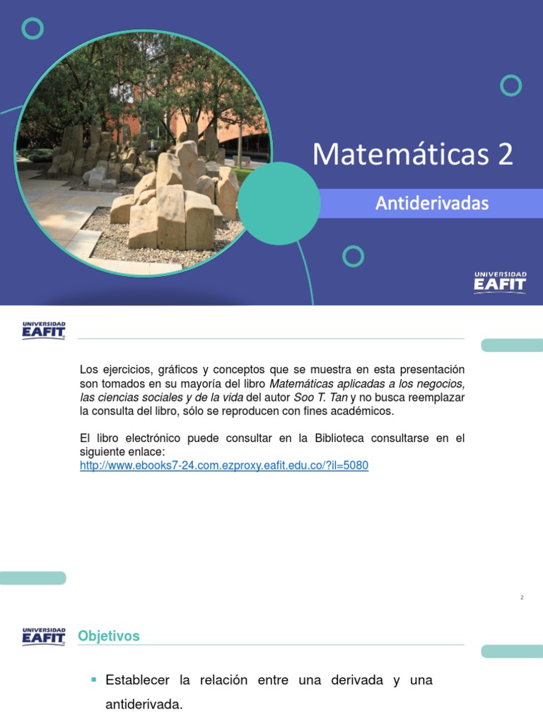 S1-Matemáticas2 | PDF | Integral | Derivado