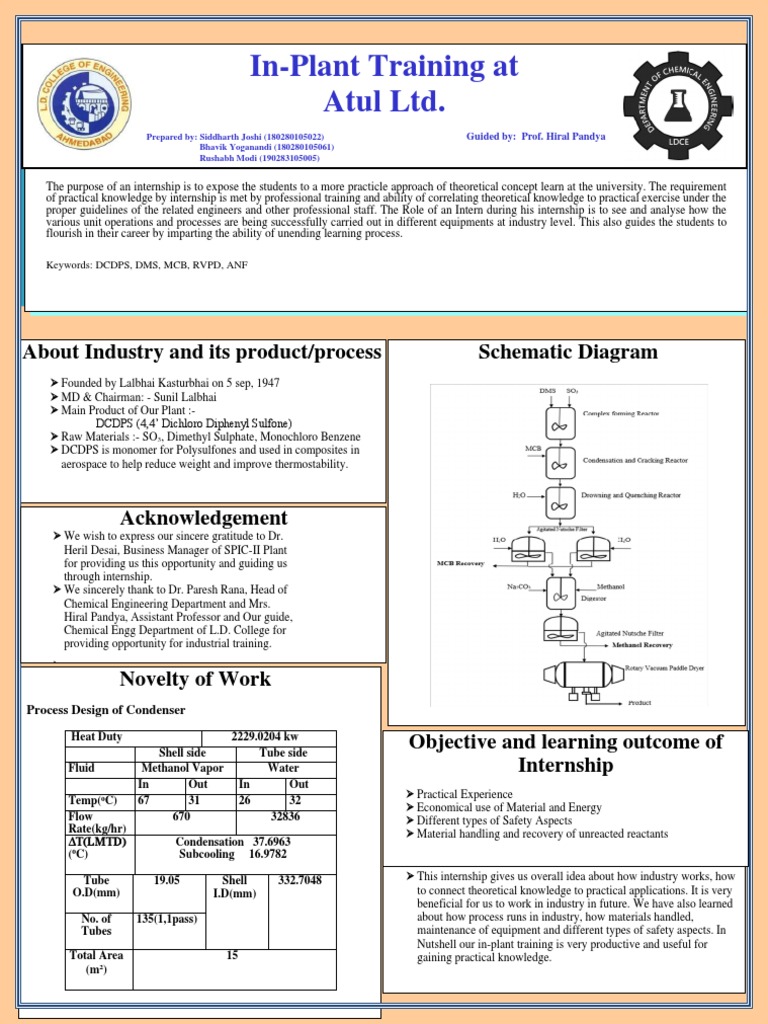 Internship Insights at Atul Ltd. | PDF | Chemistry