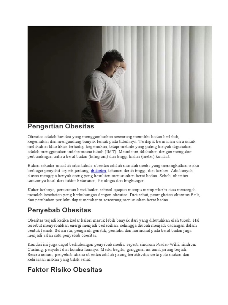 Pengertian Obesitas | PDF | Kesehatan Holistik