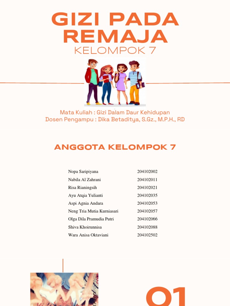 Kelompok 7 - Gizi Pada Remaja - PPT | PDF