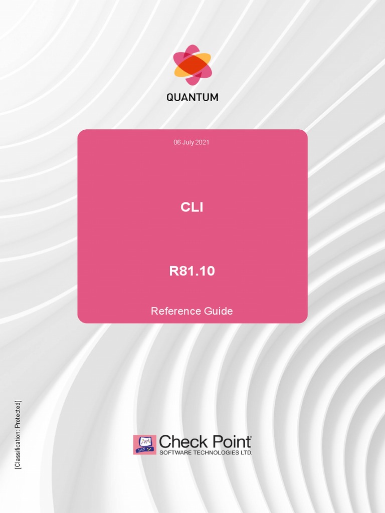 CP R81.10 CLI ReferenceGuide | PDF | Copyright | Command Line Interface
