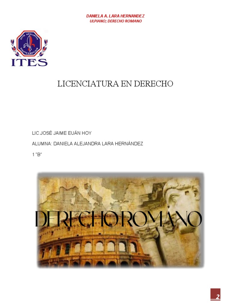 Investigacion Ulpiano | PDF | Ciencias Políticas | Roma antigua