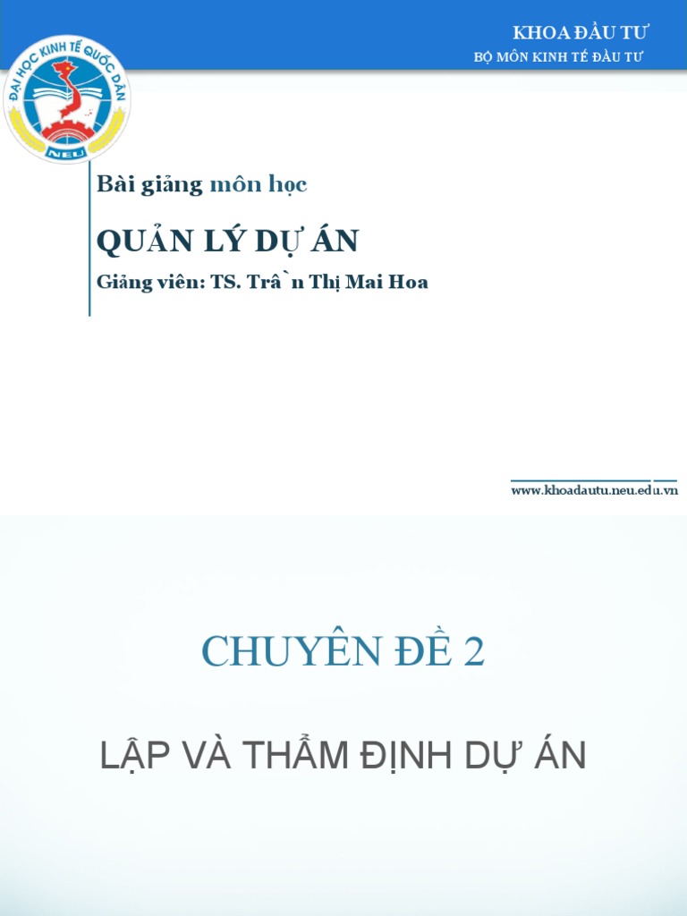 _Slide QLDA_ Cao học_ Chuyên đề 2_Tuần 2 | PDF