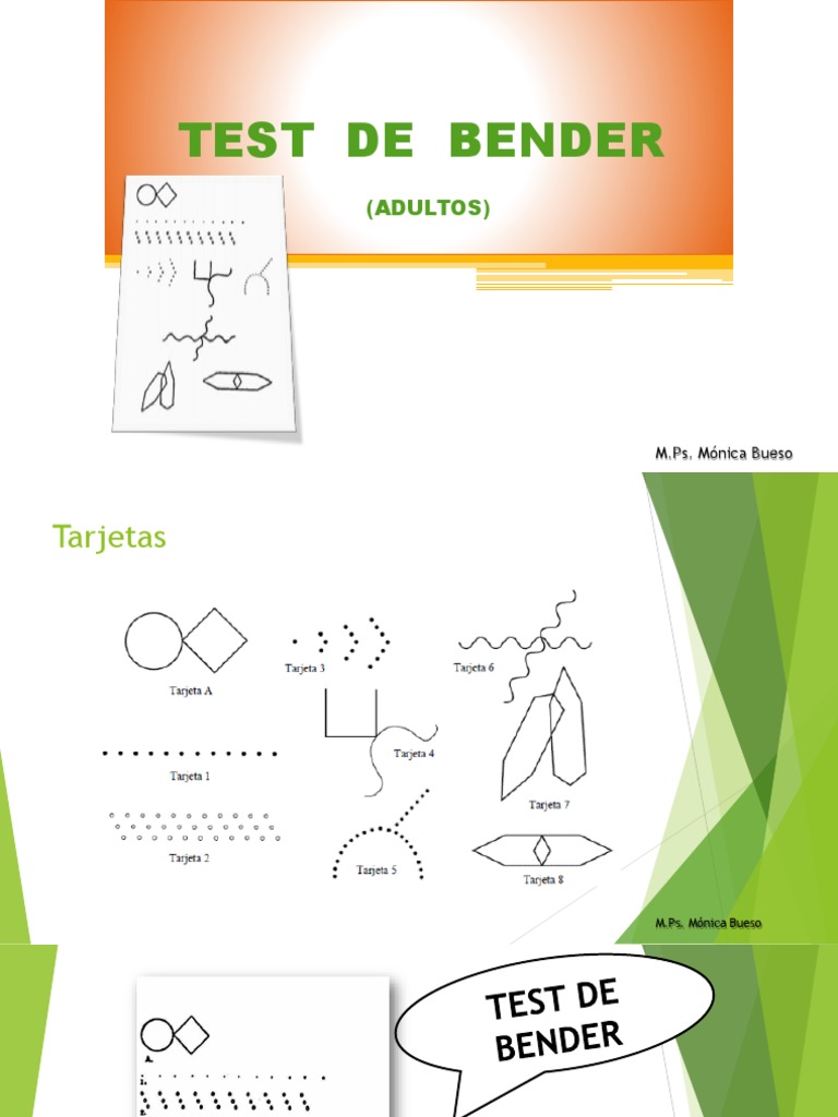 Test de Bender ADULTO - Aplicación | PDF | Hogar, jardinería y bricolaje