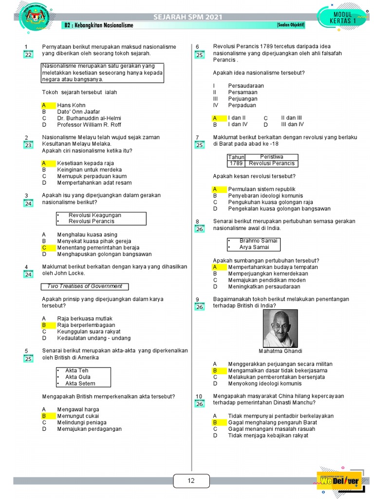 Bab 2 t4 SEJARAH K1 GURU-12-16 | PDF