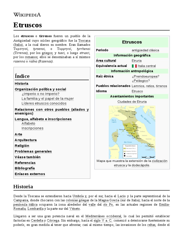 Etruscos | PDF