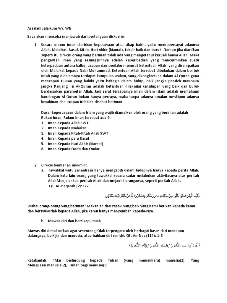 Diskusi PAI | PDF | Agama & Spiritualitas