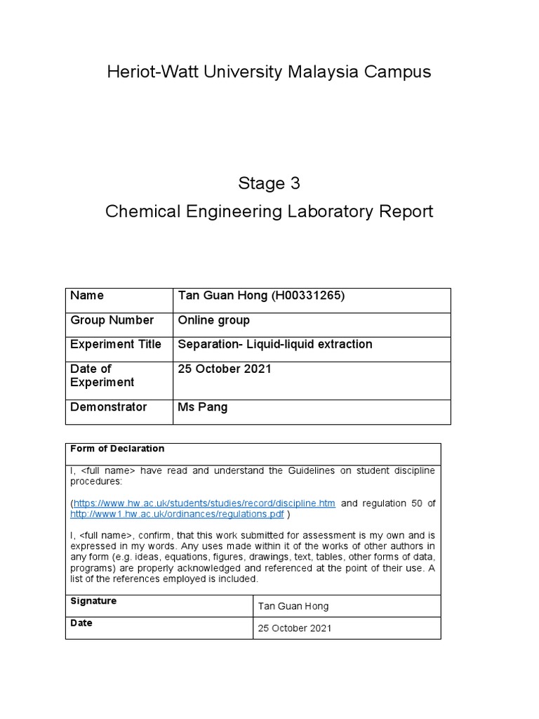 Liquid Liquid Extraction | PDF | Phase (Matter) | Solubility