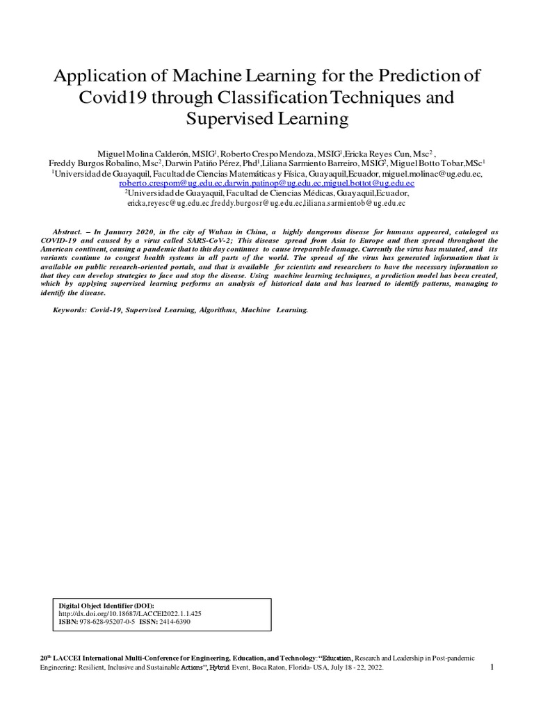 FP425 | PDF | Machine Learning | Sensitivity And Specificity