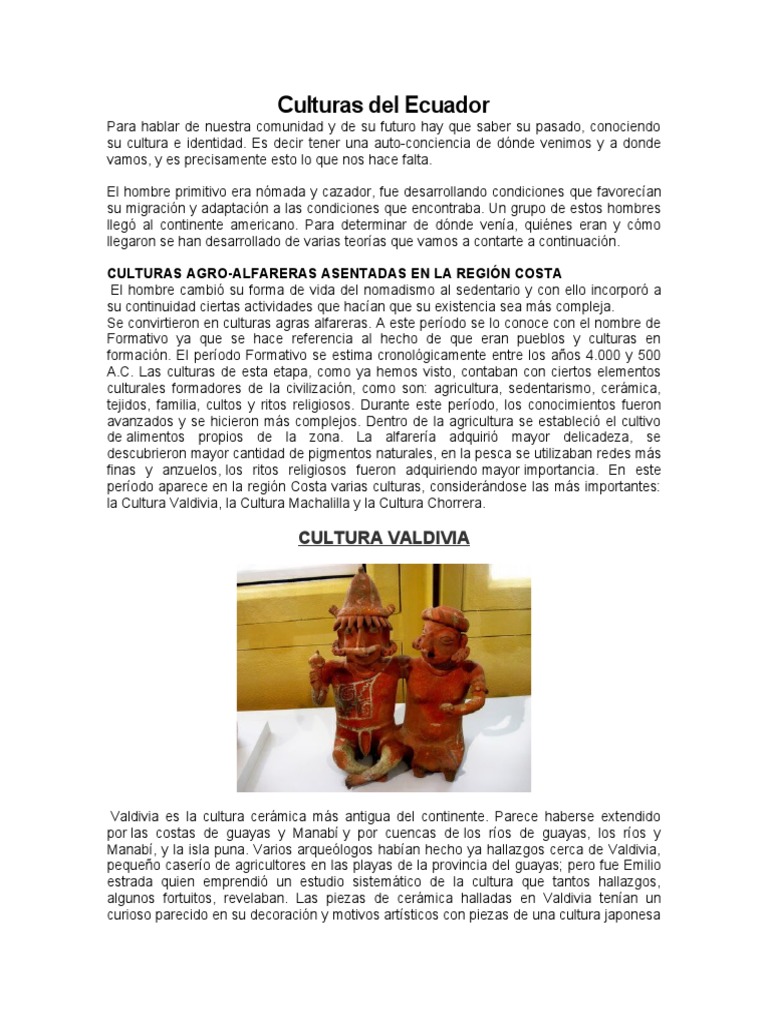 Culturas Del Ecuador | PDF