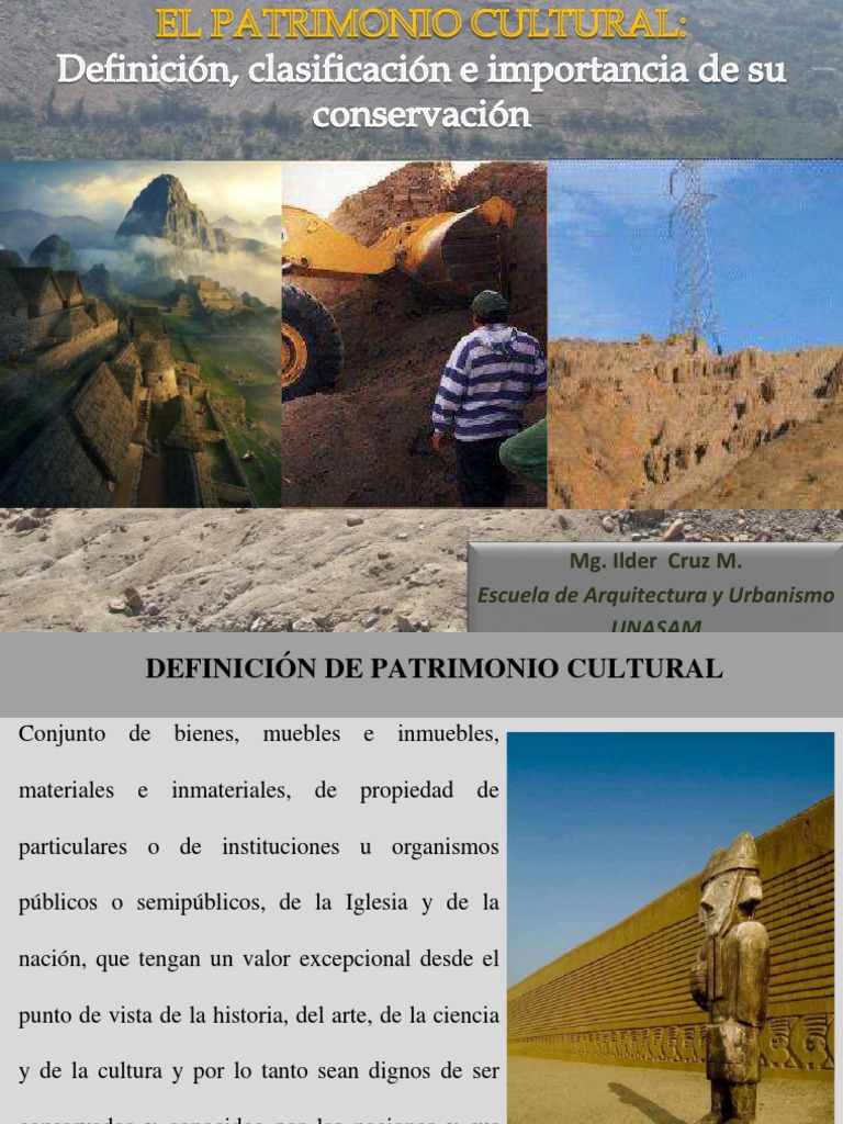 Clase 20 Patrimonio Cultural Definicion Clasificacion e Importancia | PDF | Patrimonio cultural ...