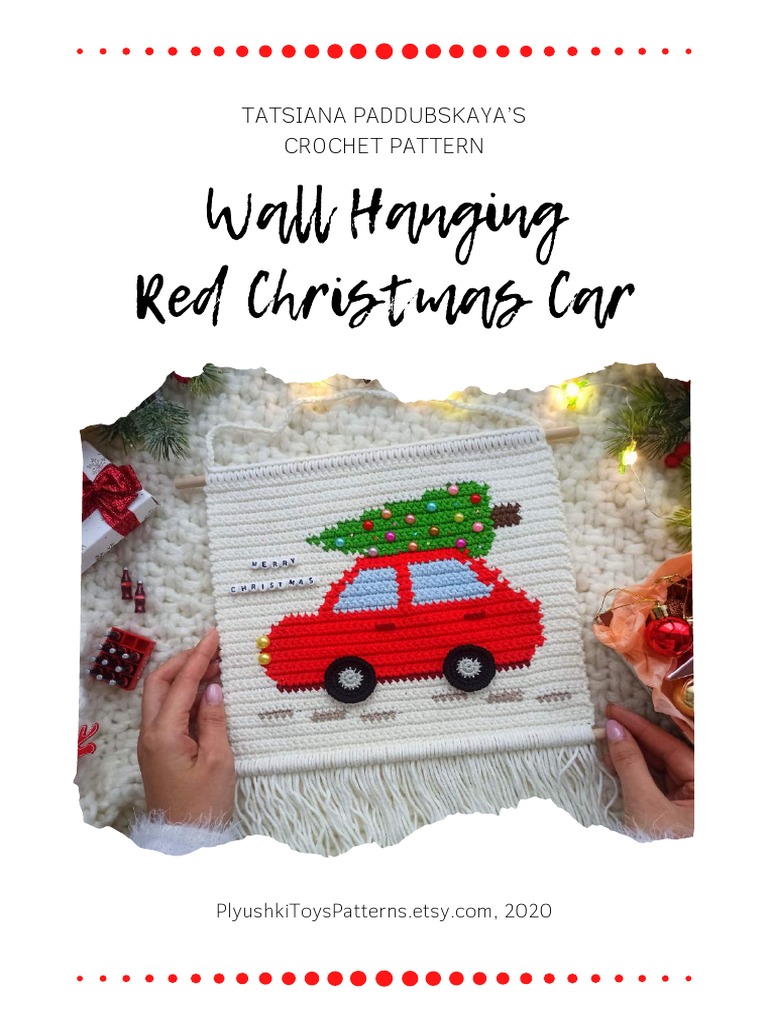 Crochet Christmas Wall Hanging | PDF | Crochet | Yarn