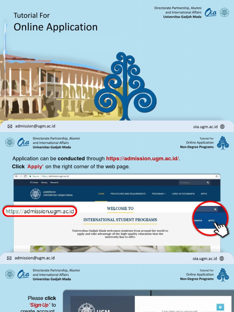 How To Apply in Student Admission System UGM - Mei 2021 | PDF | Password | User (Computing)