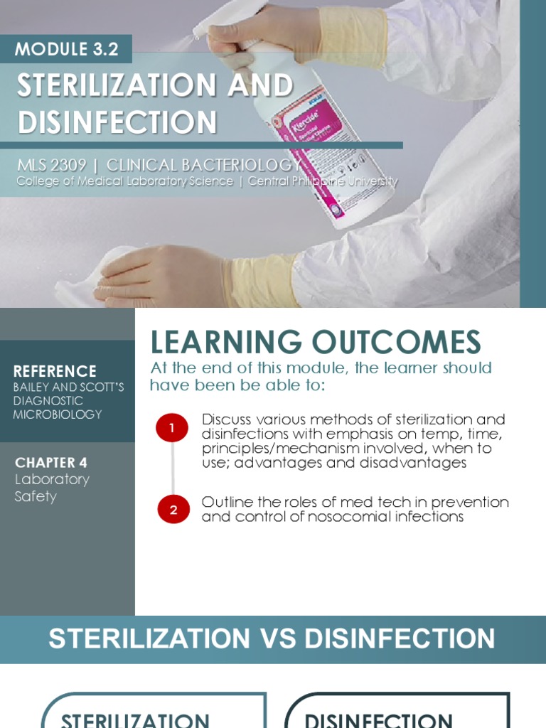 3.2 Sterilization and Disinfection | Download Free PDF | Sterilization (Microbiology) | Disinfectant