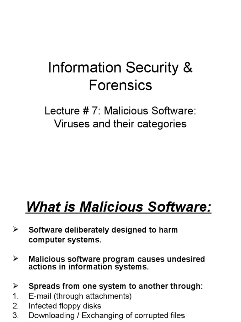 Understanding Malicious Software Types | PDF | Computer Virus | Malware