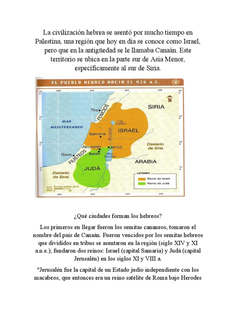 Ubicación Geografica de Loa Hebreos | PDF