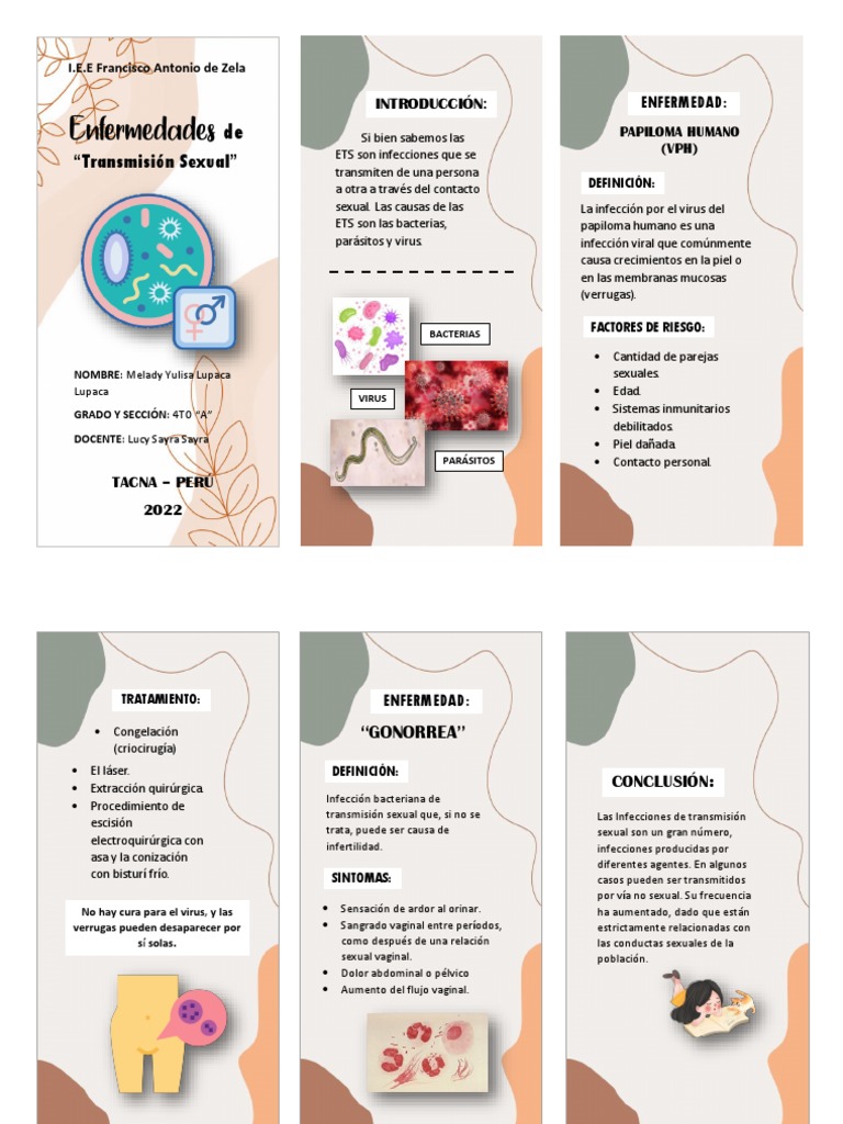 Cta - Triptico - Ets.. | PDF | Infección transmitida sexualmente | Especialidades Medicas