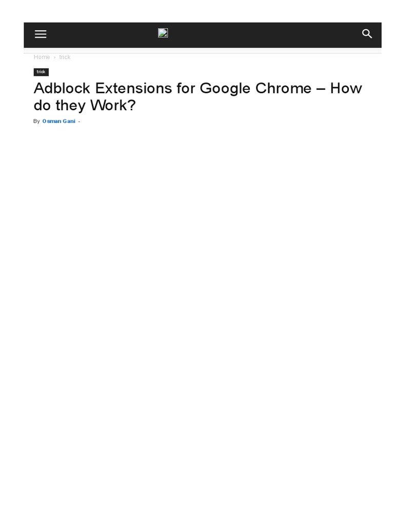 Adblock Extensions For Google Chrome | PDF | Internet Privacy | World Wide Web
