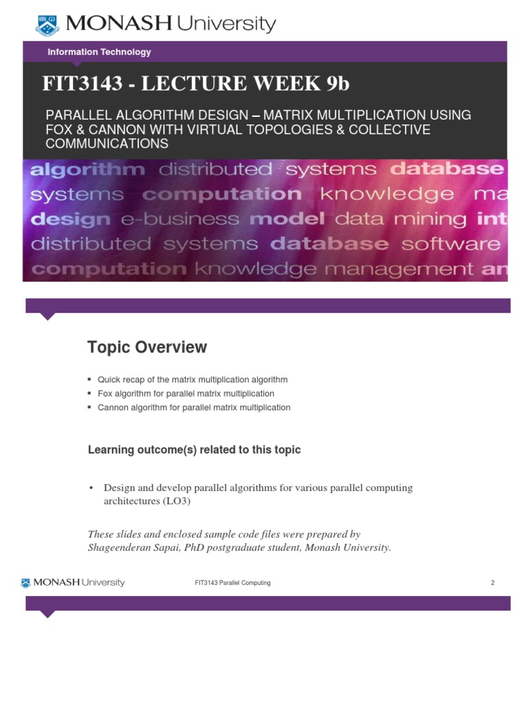 Parallel Matrix Multiplication Algorithms | PDF