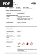 Masterinject 1315 Msds Part B | PDF | Toxicity | Dangerous Goods