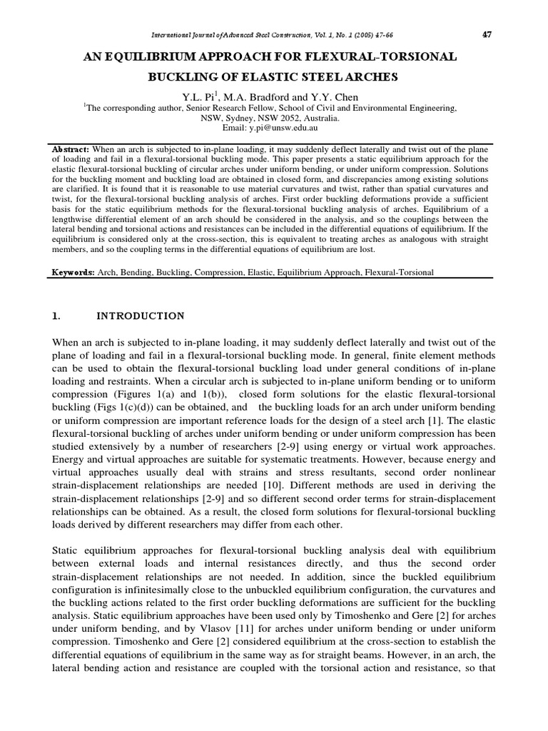 Vol1No1 3 | PDF | Buckling | Bending
