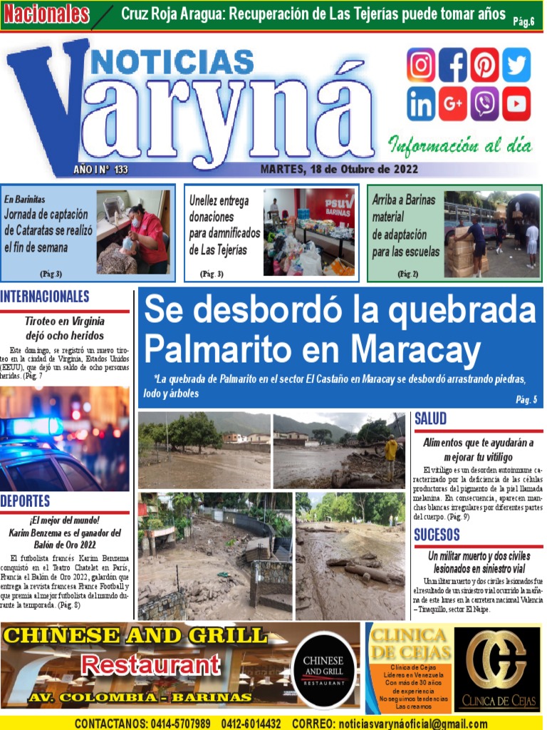 Noticias Varyna 18-10-2022a | PDF | Seguridad nacional | Venezuela