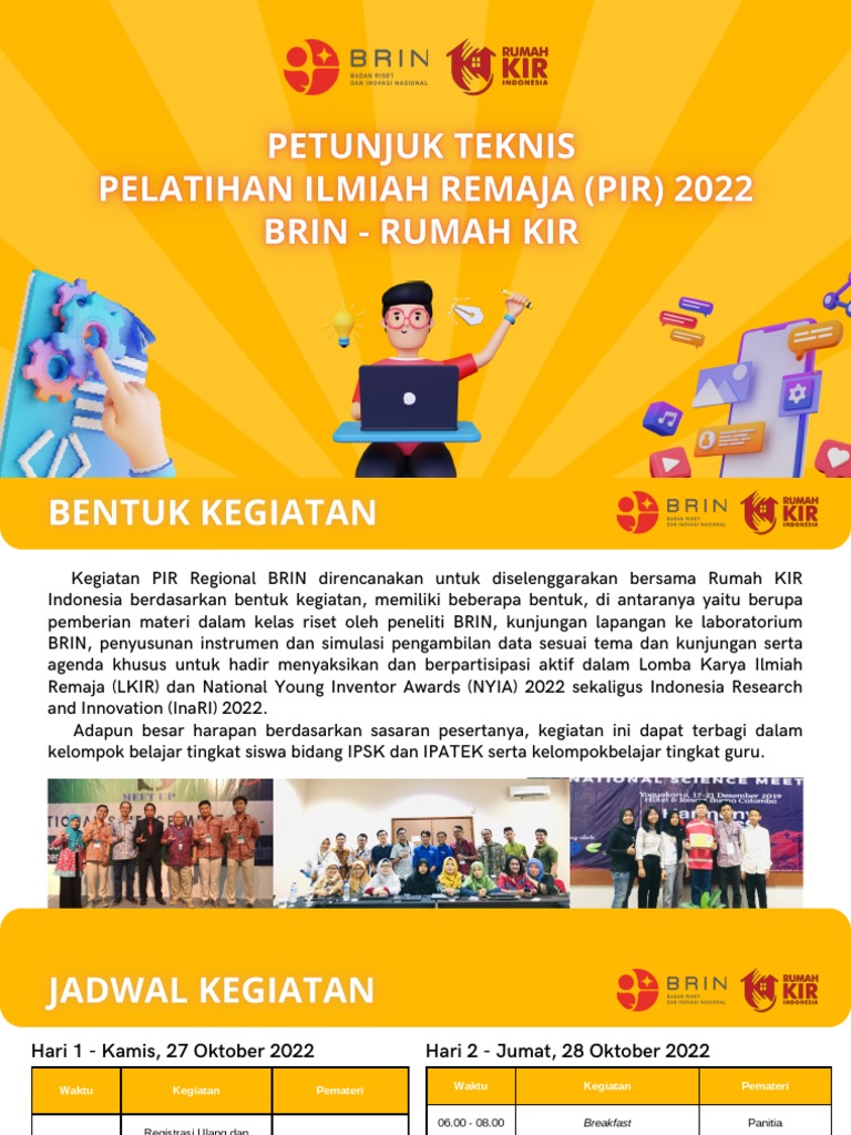 Juknis Pir RK - Brin 2022 | PDF